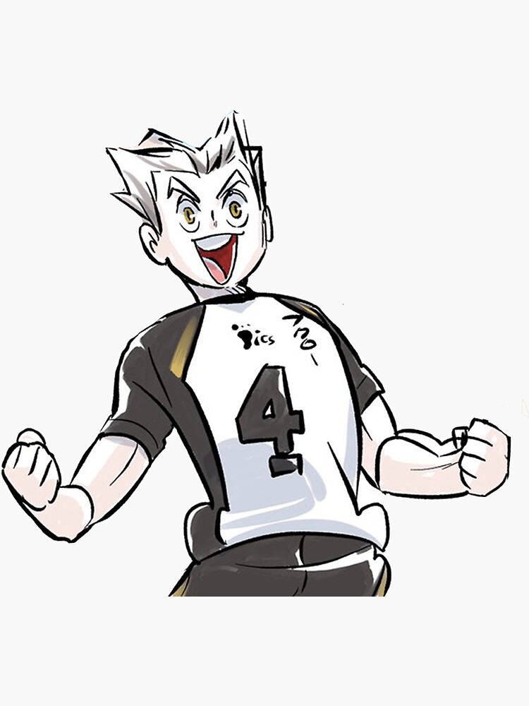 "bokuto koutarou" Sticker for Sale by sab (* ^ ω ^) | Redbubble