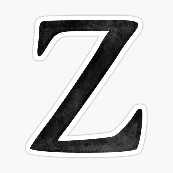 "Letter Z" Sticker by indigogreypayne | Redbubble