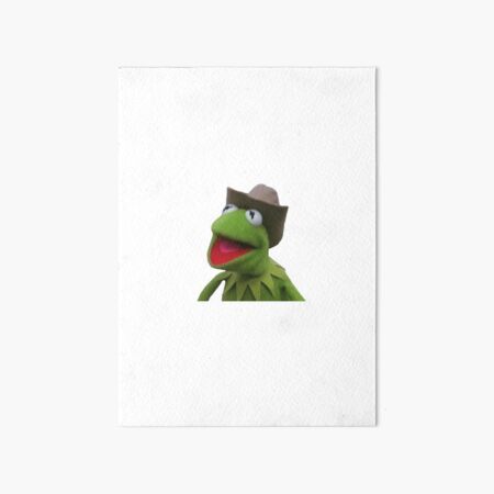 "Cowboy Kermit The Frog" Art Board Print by GardenofEden670 | Redbubble