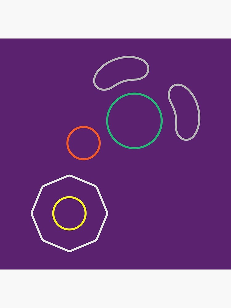 "Gamecube Controller Button Symbol Outline" Art Print by joshdbb ...