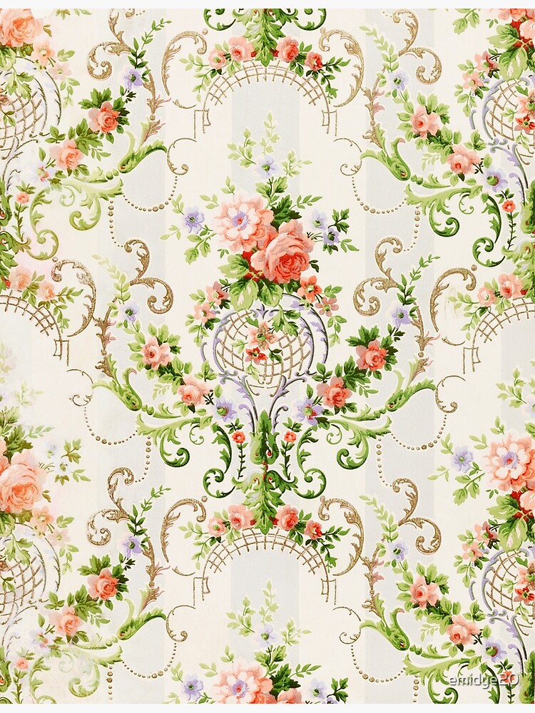 Rococo Wall Paper Premium Matte Vertical Poster sold by Ben Mangan ...