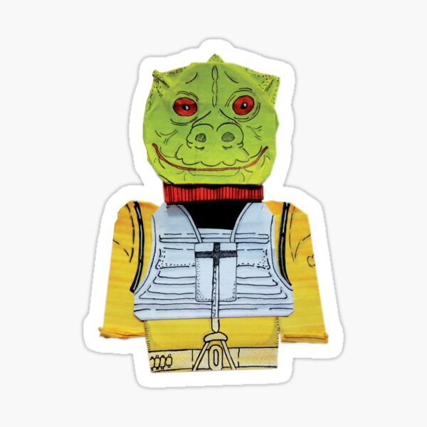 "Origami Bossk" Sticker by izzyramm | Redbubble