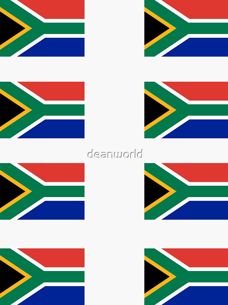 "South African Flag Sticker Sheet" Sticker for Sale by deanworld ...