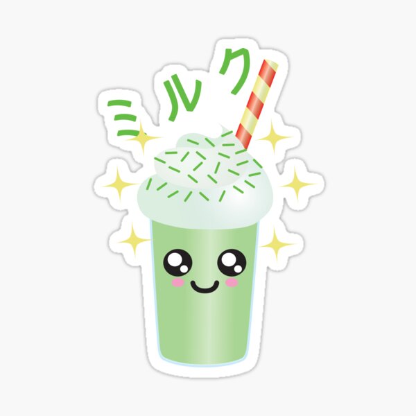 "Japanese Aesthetics Cute Kawaii Green Tea Matcha Milk Shake ...