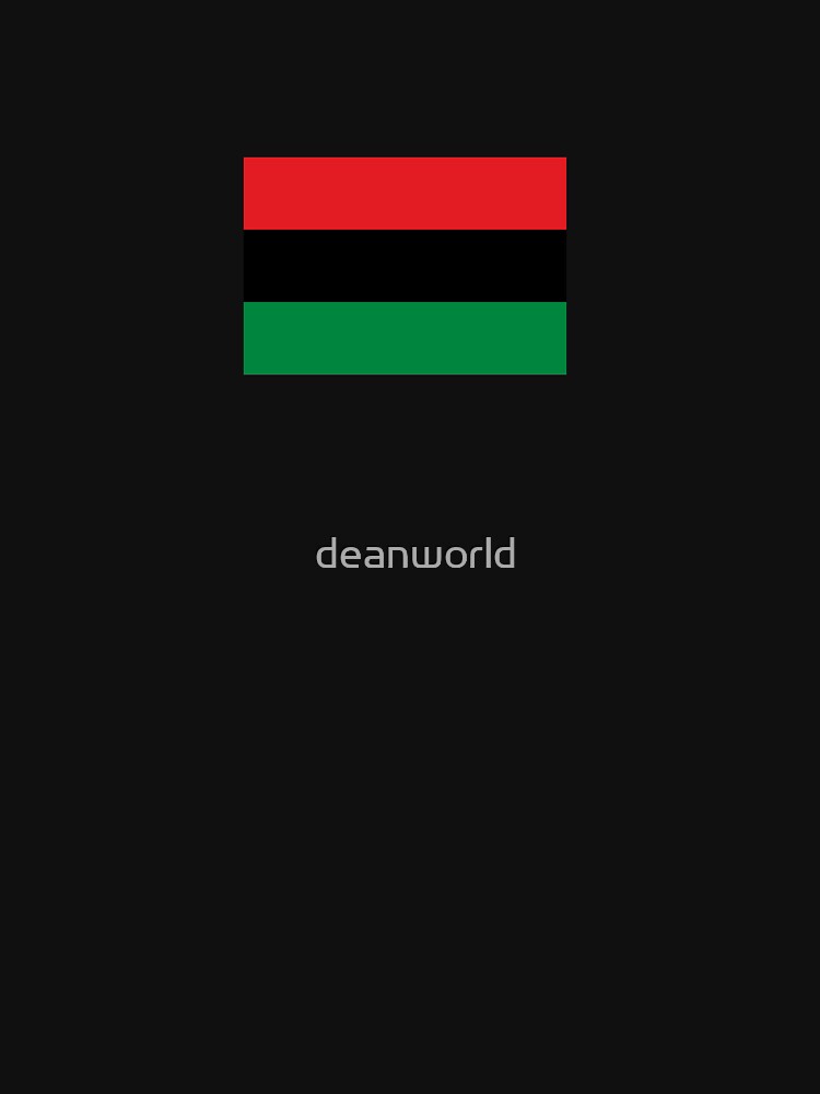 "Pan African Flag T-Shirt - UNIA Flag Sticker - Afro American Flag" T ...