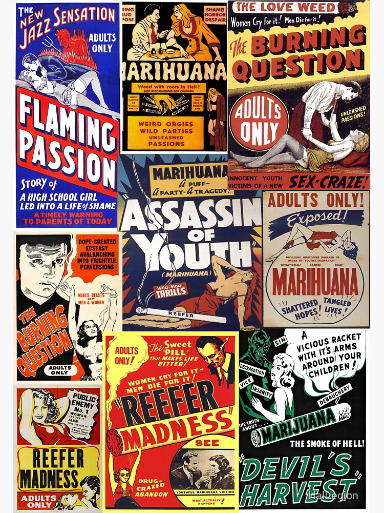 "Reefer Madness Propaganda" Art Print by HalLegion | Redbubble