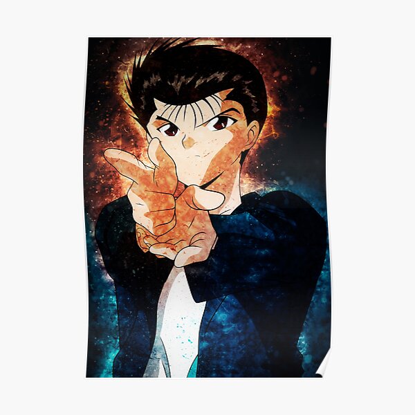 "Yu Yu Hakusho Yusuke Urameshi" Poster by Spacefoxart | Redbubble