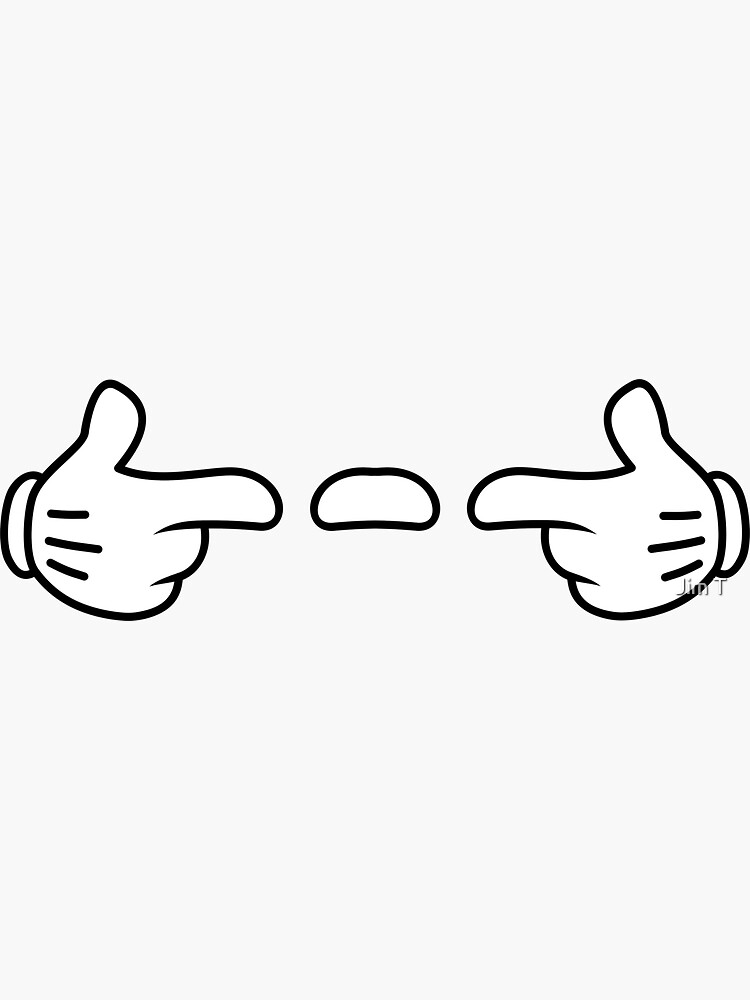 "Floating Finger Sausage" Sticker by gutterjim | Redbubble