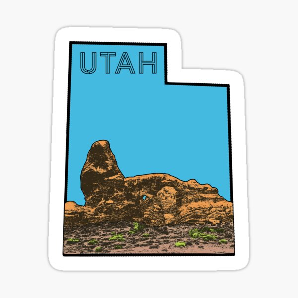 "Utah" Sticker for Sale by devinswy | Redbubble
