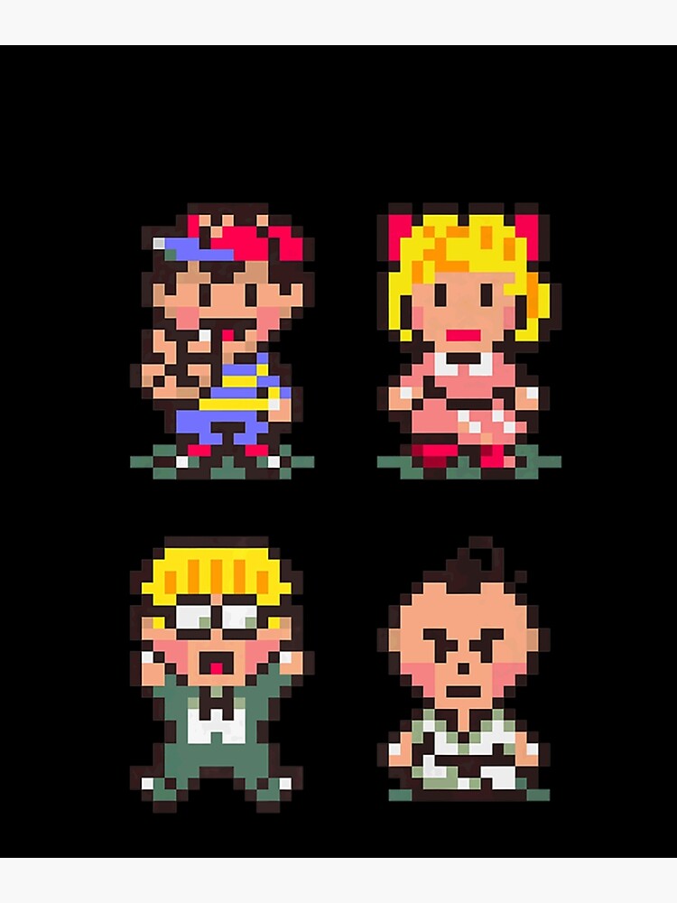 "Earthbound Mother 2 Ness Paula Jeff Poo Shirt" Poster for Sale by ...
