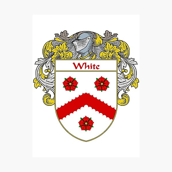 "White Coat of Arms / White Family Crest" Photographic Print for Sale ...