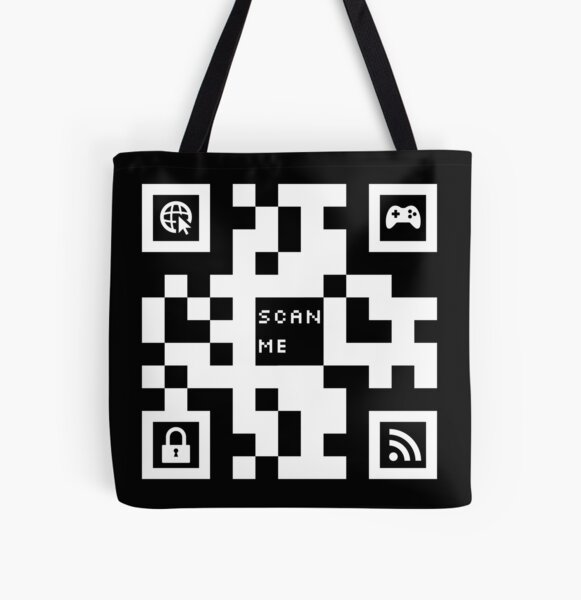 Qr Code Prank Tote Bags | Redbubble