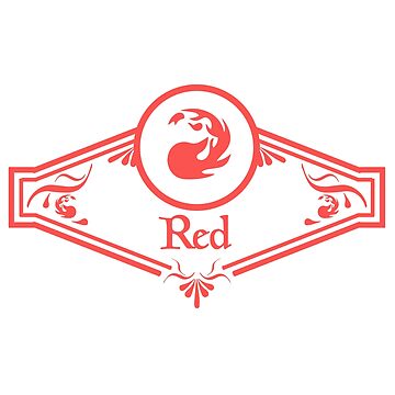 "MTG Red Label" Sticker for Sale by amandartwork | Redbubble