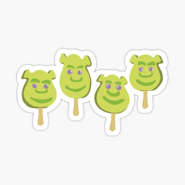 "Shrek popsicle cartoon" Sticker for Sale by Katonion | Redbubble