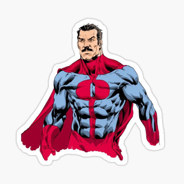 "Omni Man Painting" Sticker by Jeriko1 | Redbubble