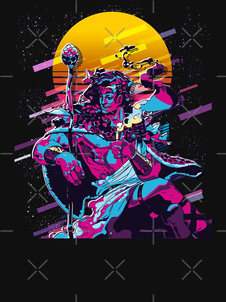 "Dionysus - Hades (80s Retro)" T-shirt for Sale by MnA-Designs ...