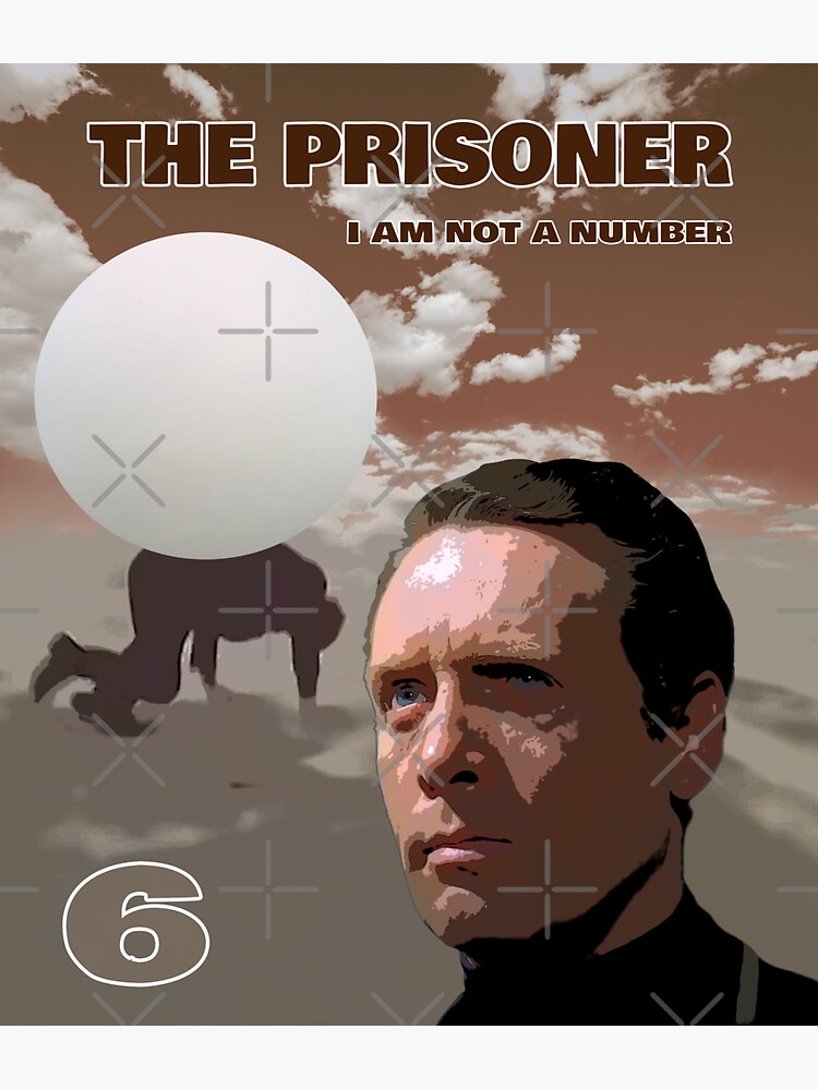 "The prisoner I'm not a number" Sticker for Sale by Astralia | Redbubble