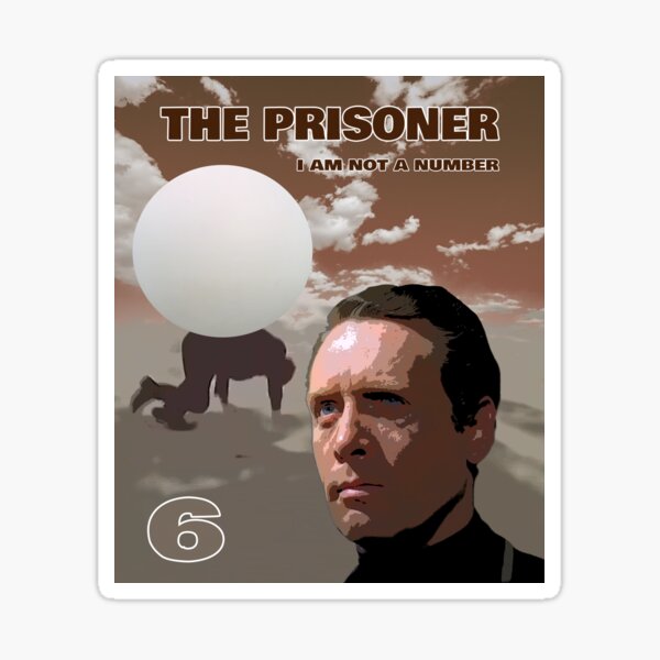 "The prisoner I'm not a number" Sticker for Sale by Astralia | Redbubble