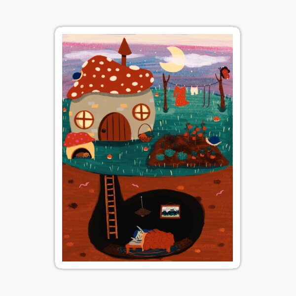"Magical Farm Life" Sticker by MothAndMythos | Redbubble