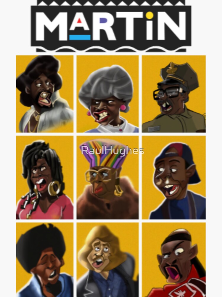 "Martin The King Actor" Sticker for Sale by RaulHughes | Redbubble