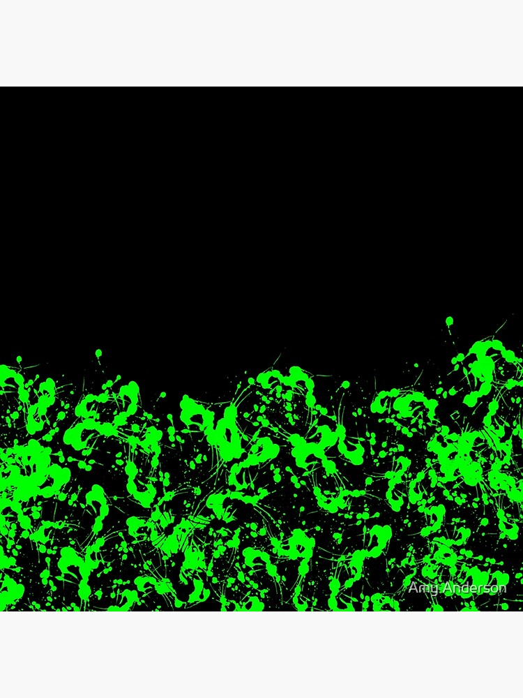 "Neon Green Paint Splatter " Poster for Sale by OCDesigns2 | Redbubble