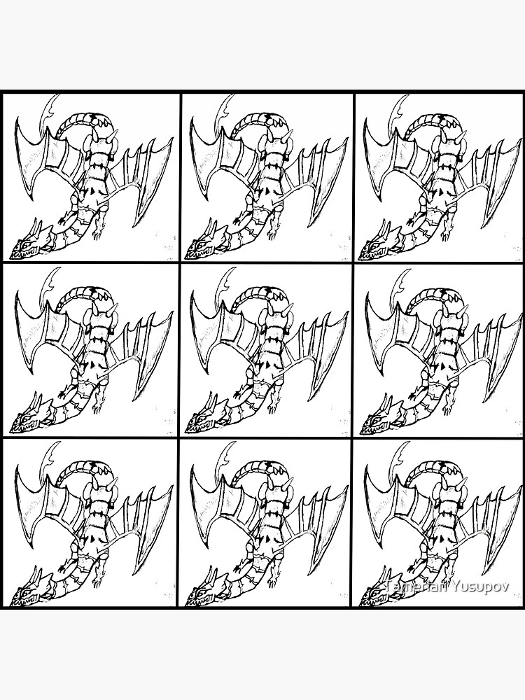 "black and white dragon" Sticker for Sale by TamerlanY | Redbubble