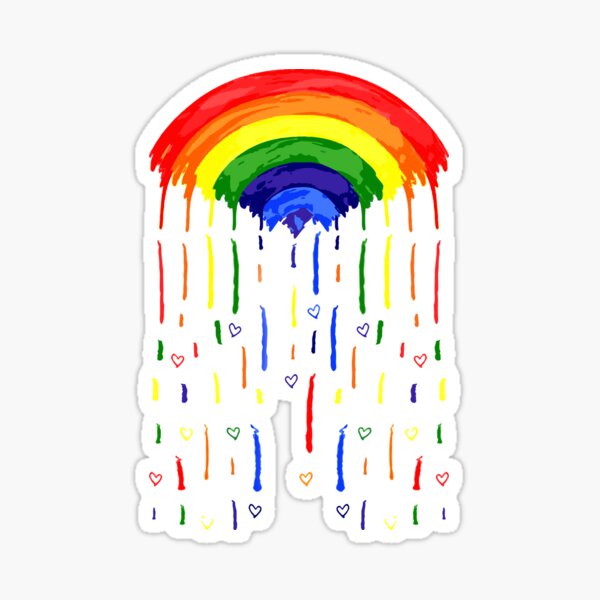 "Rainbow Heartbeat Gifts Pride Lgpt" Sticker for Sale by Oliver-wh-1 ...