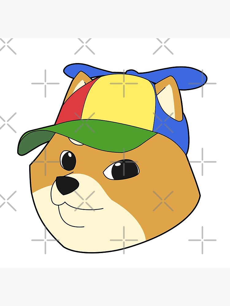 "Doge Kid with Cap" Poster for Sale by ChibiCheems | Redbubble