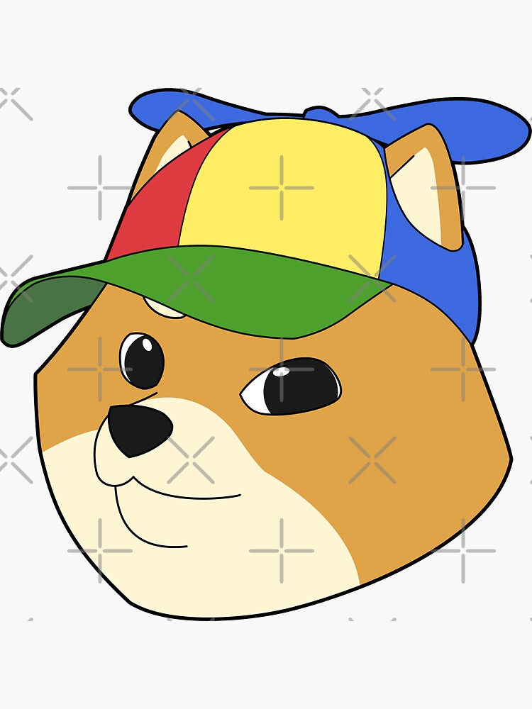 "Doge Kid with Cap" Sticker for Sale by ChibiCheems | Redbubble