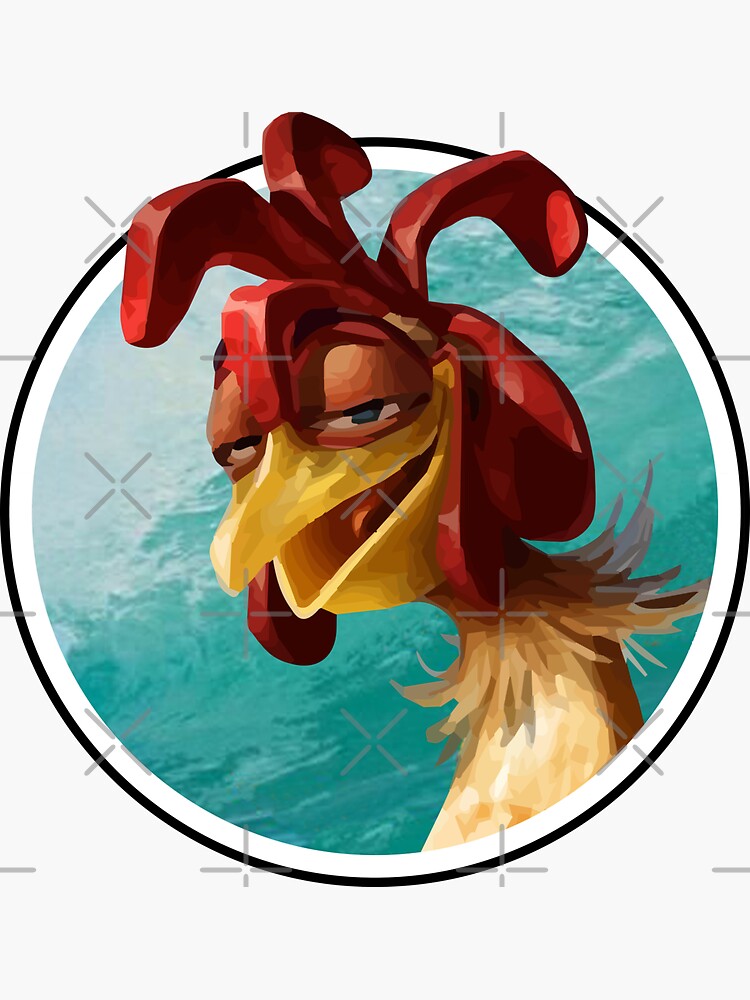 "chicken joe surfs up - sweet surf" Sticker for Sale by finepaint ...