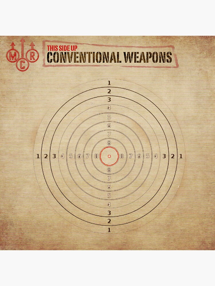 "Conventional weapons" Sticker for Sale by BoldtMaria | Redbubble