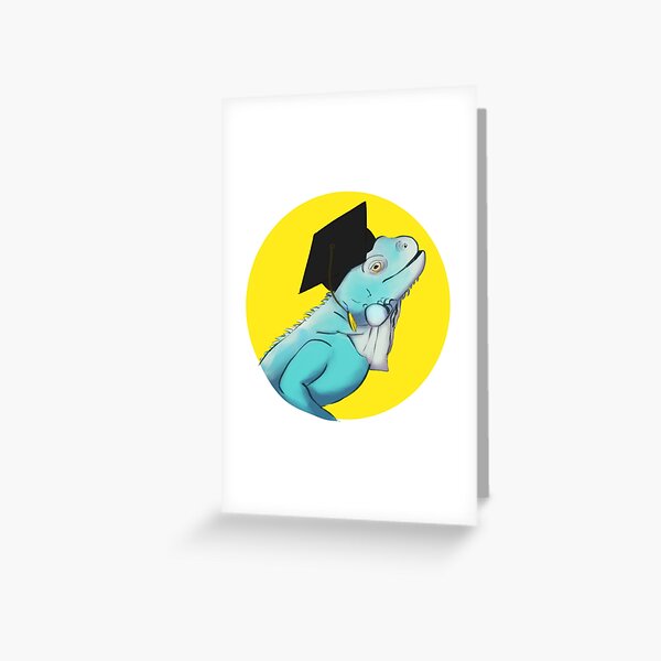 "Graduation Lizard" Greeting Card for Sale by levkawa | Redbubble