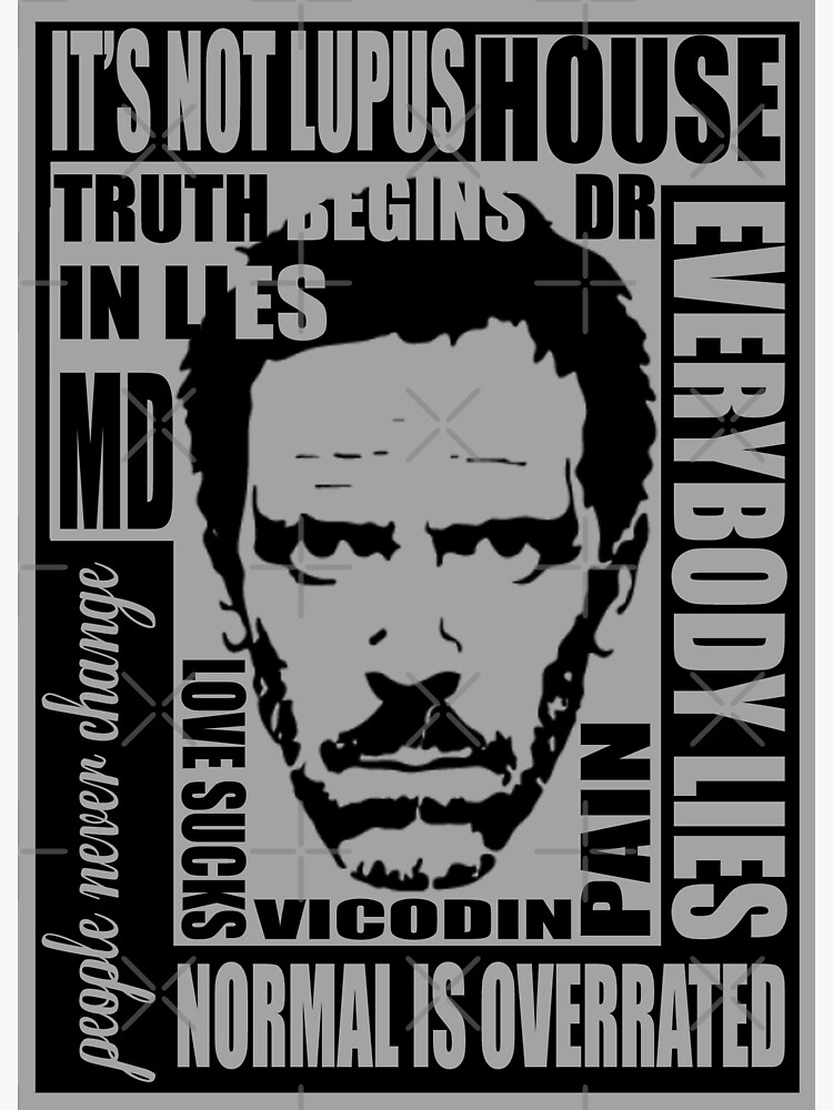 "House MD" Poster for Sale by kurticide | Redbubble