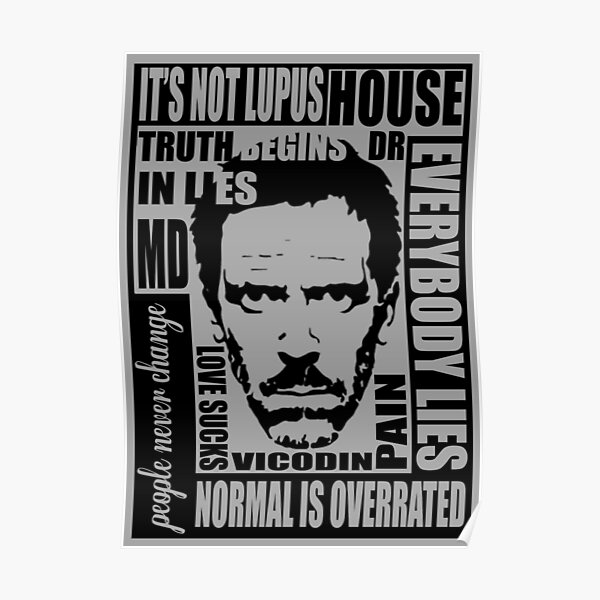 "House MD" Poster for Sale by kurticide | Redbubble