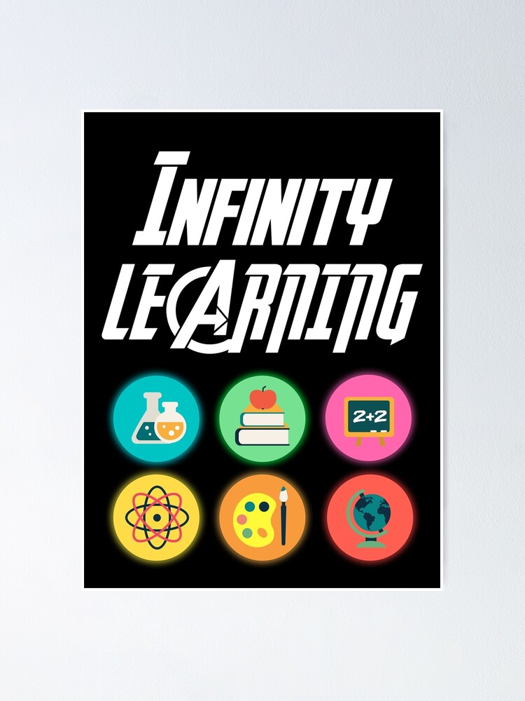 "Infinity Learning" Poster by TeesSmartStore | Redbubble