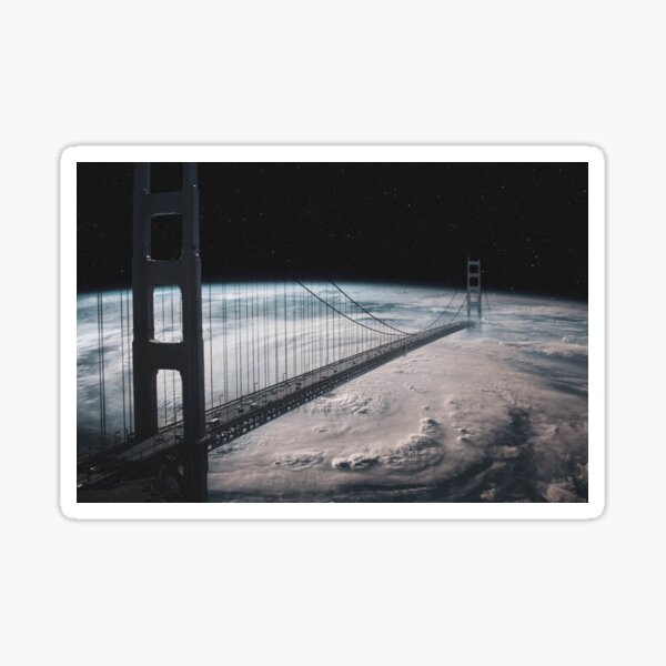 "Giant Golden Gate" Sticker for Sale by SaxonEdits | Redbubble
