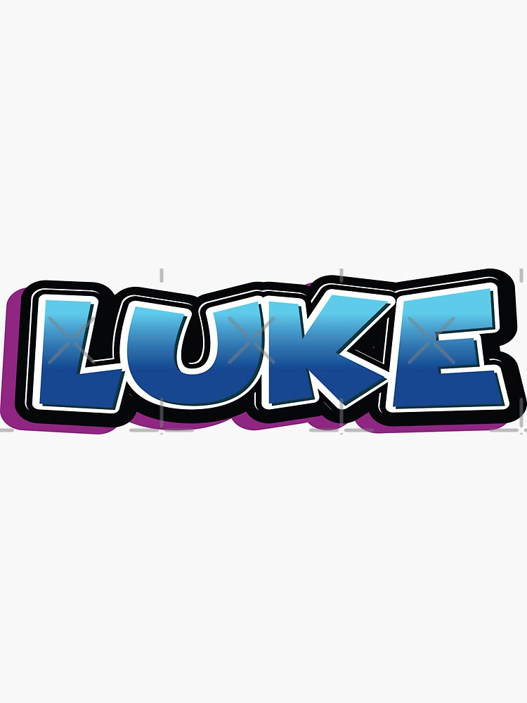 "Luke" Sticker for Sale by ProjectX23 | Redbubble