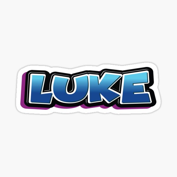 "Luke" Sticker for Sale by ProjectX23 | Redbubble