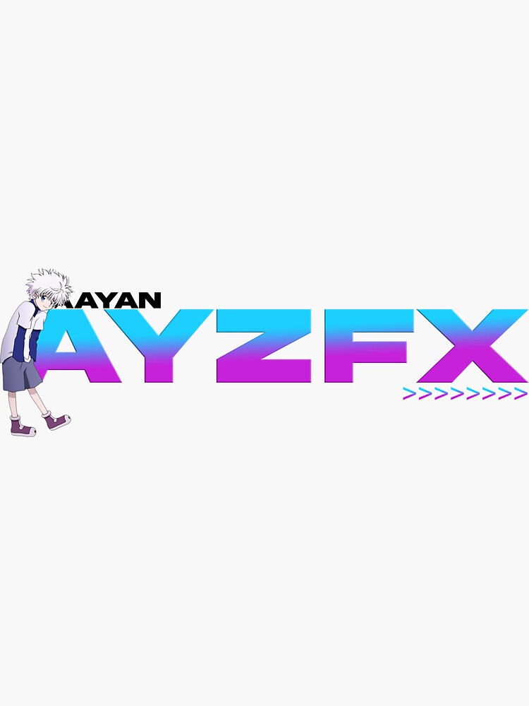 "Ayzfx Logo Aayan" Sticker for Sale by Ayzfx | Redbubble