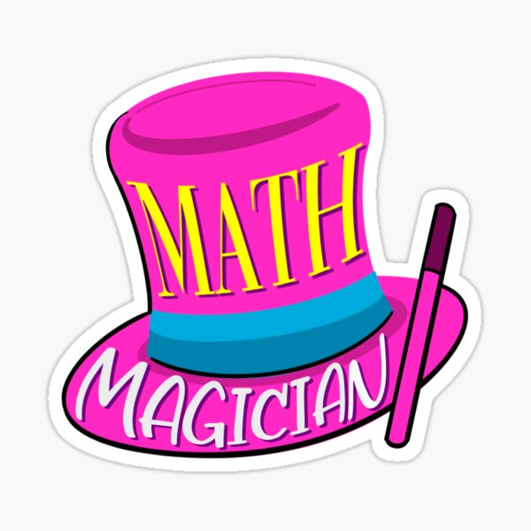 "Math Magician" Sticker for Sale by ChemicalXShop | Redbubble
