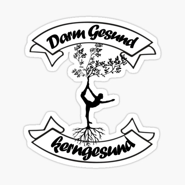 "Gut healthy-core healthy" Sticker by katastrophicus | Redbubble