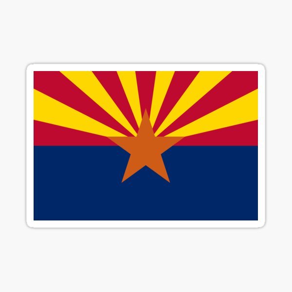 "Arizona Flag" Sticker for Sale by BCLester | Redbubble