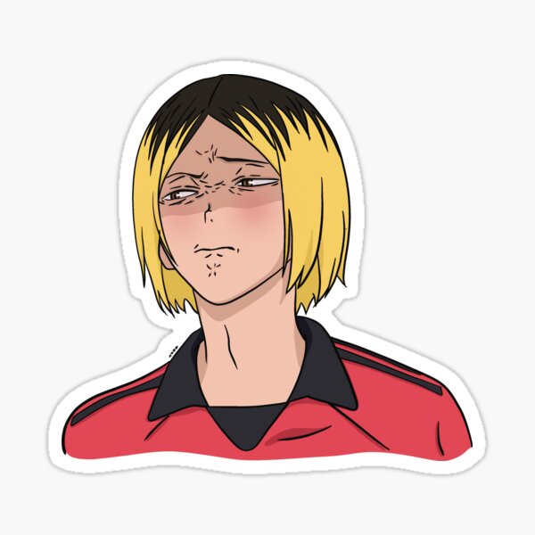 "Kenma Haikyu!!" Sticker for Sale by Soft-tofu | Redbubble