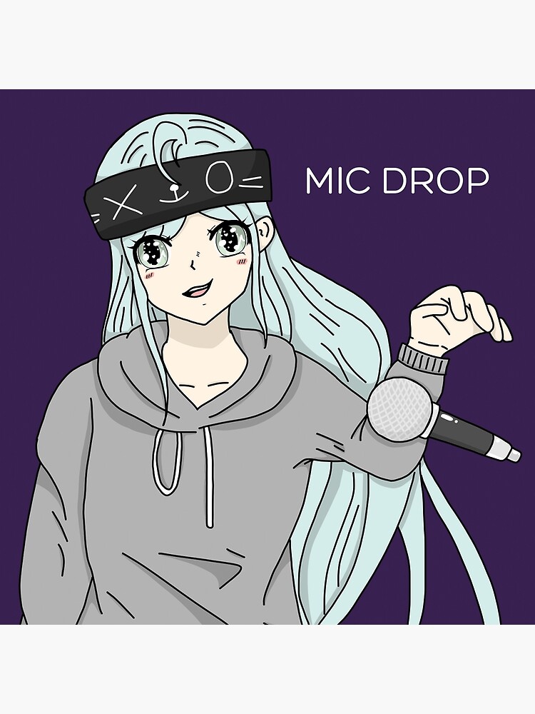 "MIC Drop - K-Pop Anime Girl" Photographic Print for Sale by STUDIO-72 ...