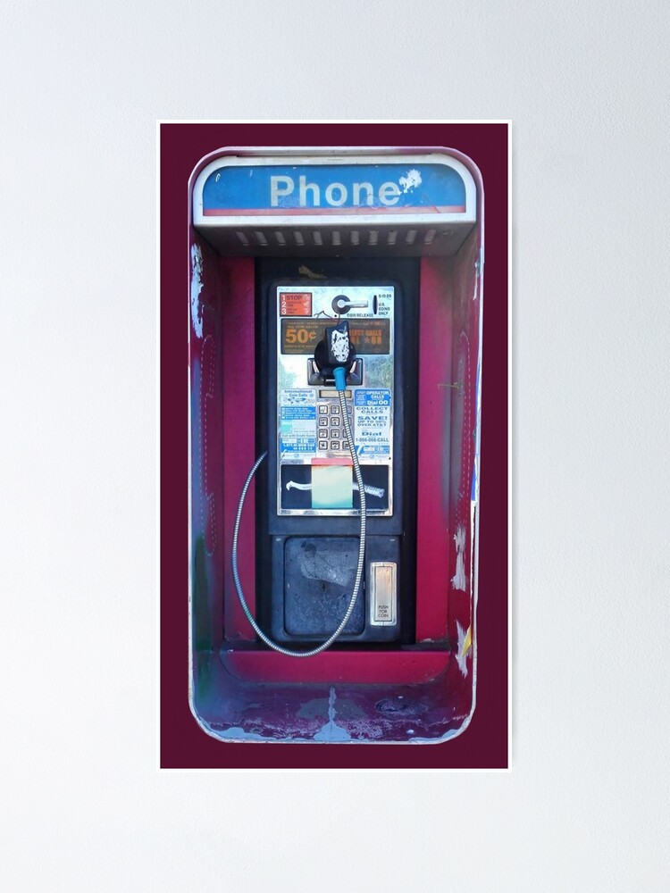 "Phone Booth" Poster by BrambleBox | Redbubble