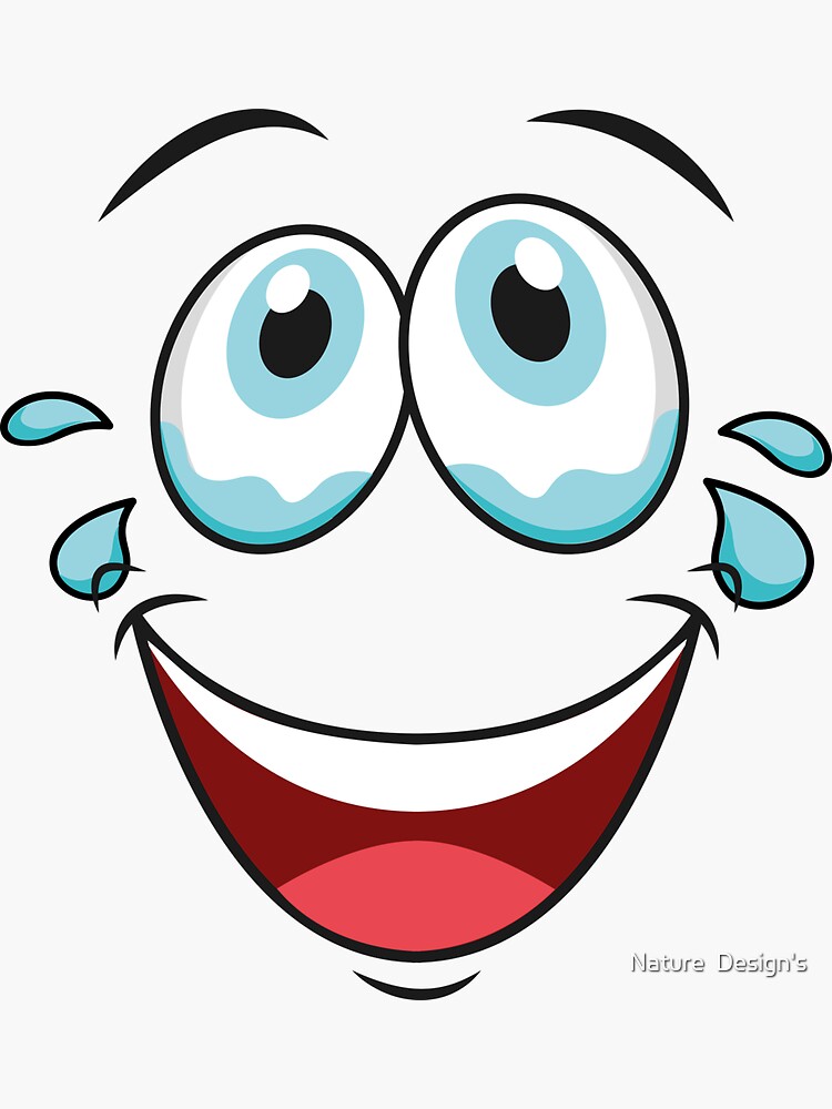 "lough emoji" Sticker for Sale by MouTarek | Redbubble