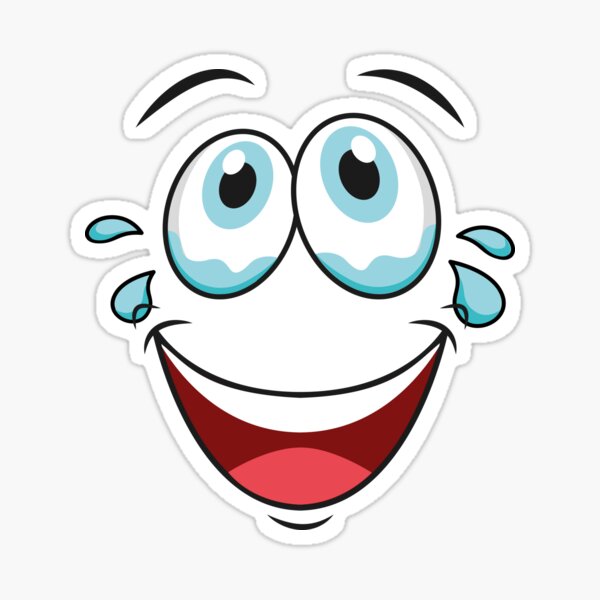 "lough emoji" Sticker for Sale by MouTarek | Redbubble