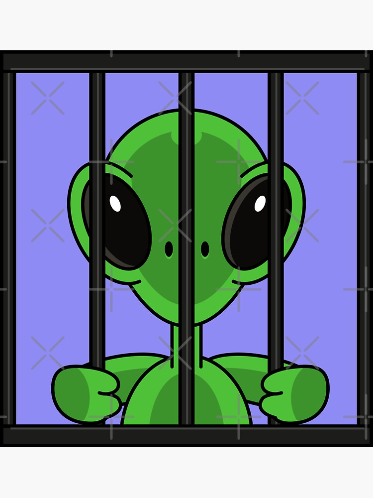 "Prison Alien" Sticker for Sale by yompang | Redbubble