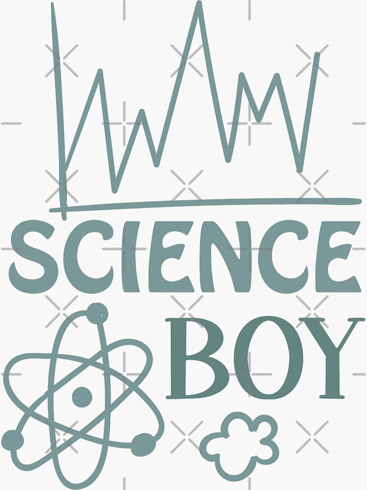 "Science Boy" Sticker by PrintableHumour | Redbubble