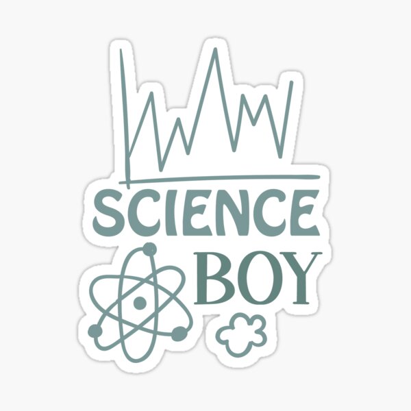 "Science Boy" Sticker by PrintableHumour | Redbubble